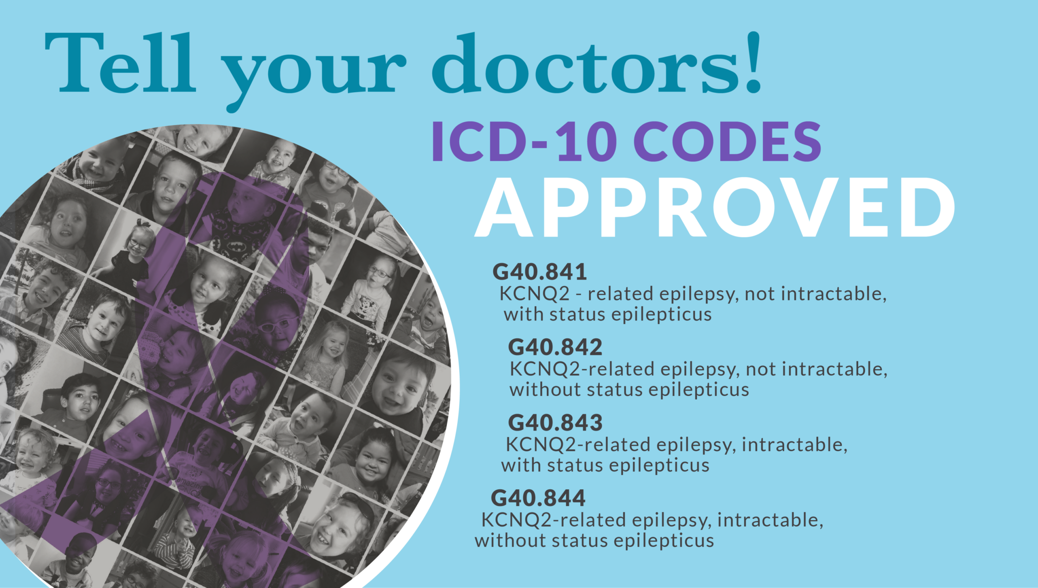 KCNQ2-Related Epilepsy ICD-10 Codes Approved! - KCNQ2 Cure Alliance